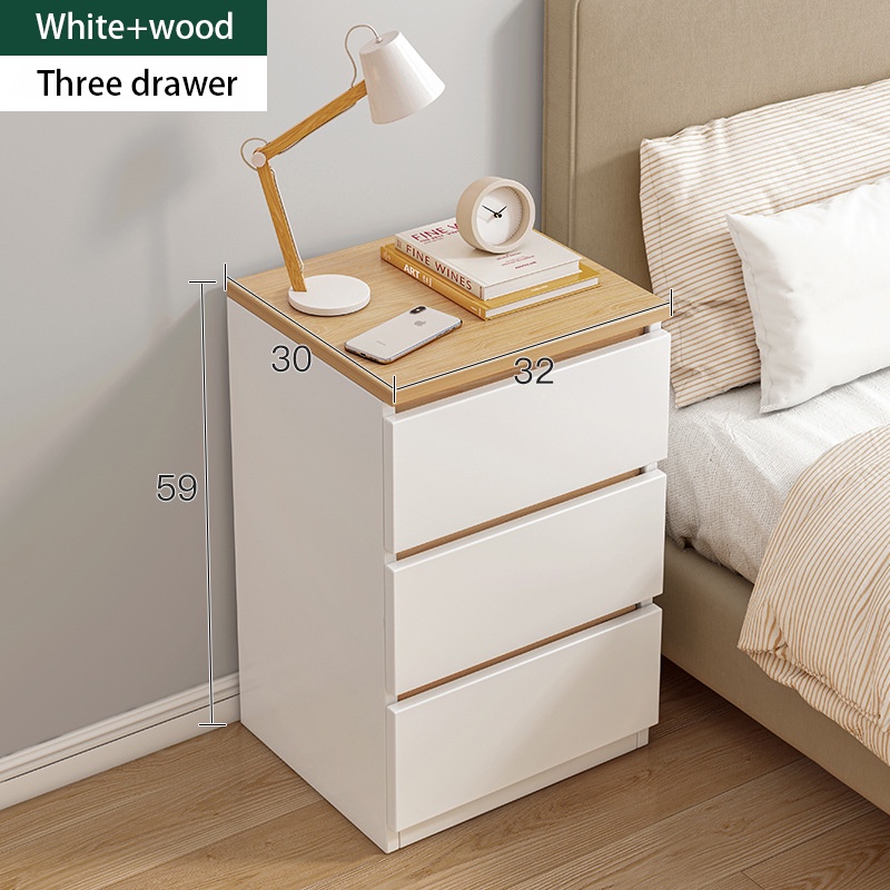 Wishroom Wooden Bedside Table With Drawer Nordic Modern Design Simple ...