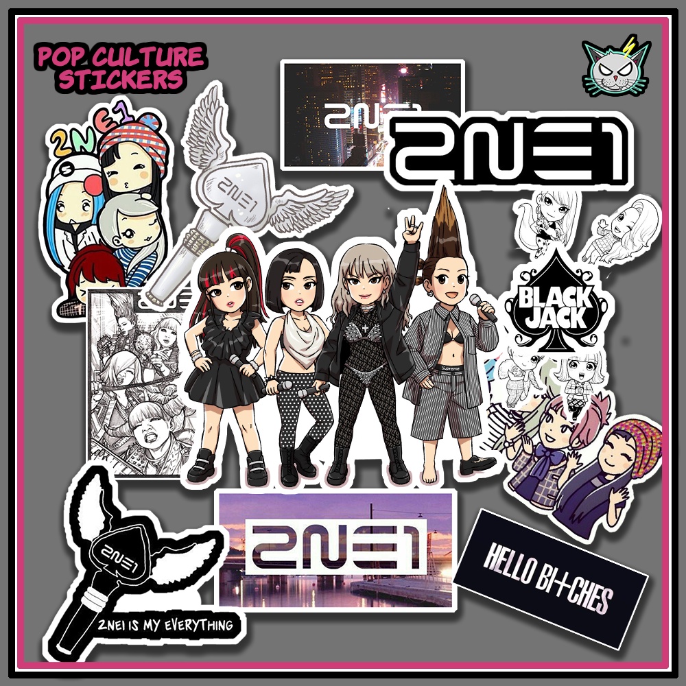 KPOP - Cute 2NE1 Vinyl Sticker Pack (14pcs) Tumbler.Helmet.Laptop ...