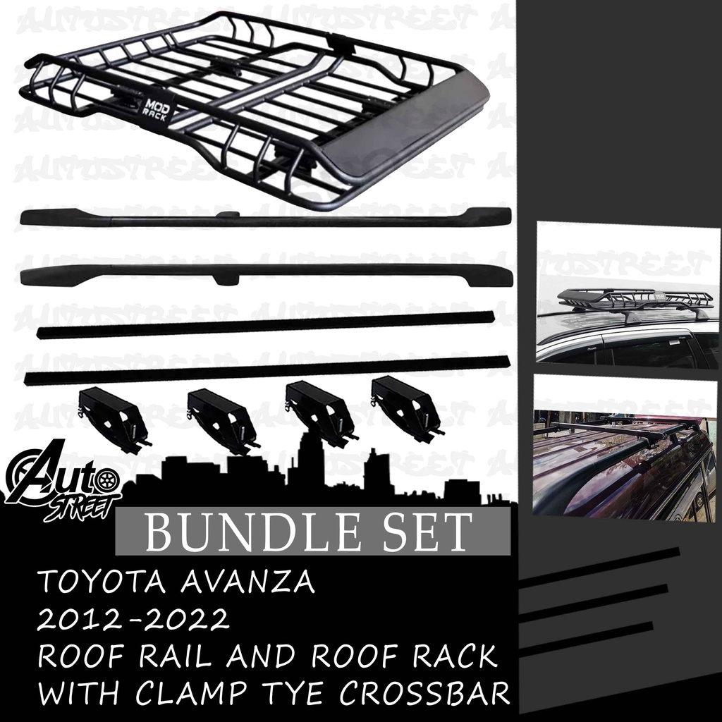 Toyota Avanza 2012-2022 Roof Rack 50x39 MODRACK Bundle with Clamp ...