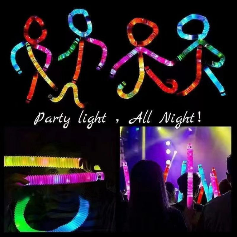 Viral Light Pipe Children's Toys CEV Light Up Pop Tubes Pop Pipes Light ...