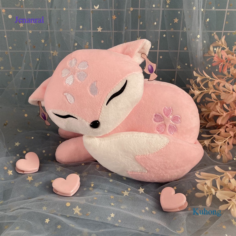 Jenanral Genshin Impact Yae Miko Foxes Plush Toy Stuffed Animal Pink ...