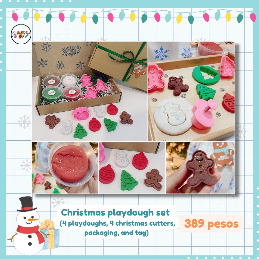 Hands On Christmas Playdough set | Shopee Philippines