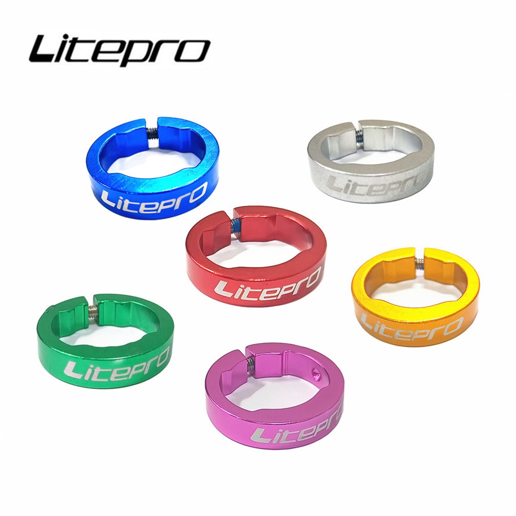 Litepro Folding Bicycle For 22.2MM Handlebar Lock Ring Grips Aluminum ...