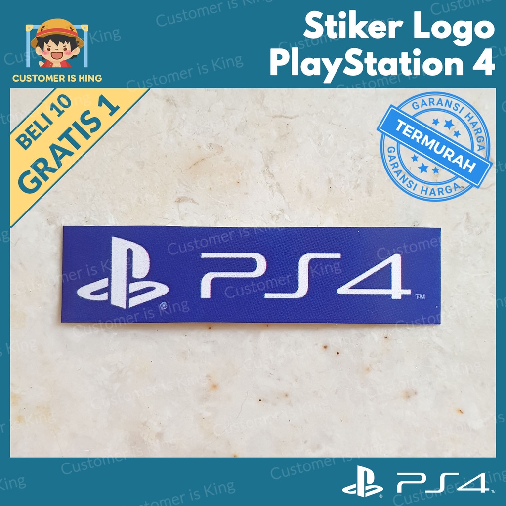 PLAYSTATION Playstation4 PS4 Logo Sticker Sticker | (Buy 10 Get 1 Free ...
