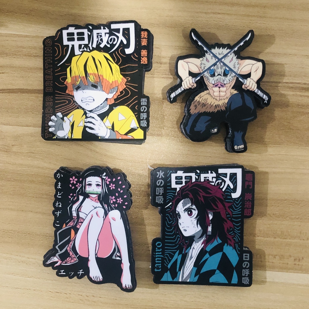 Demon Slayer Waterproof Sticker | Motor/Car/Bike/Laptop/Tumbler ...