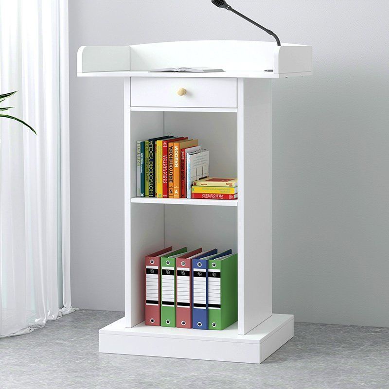 Standing Speaker's Platform Host Station Teacher's Desk Simple Modern ...