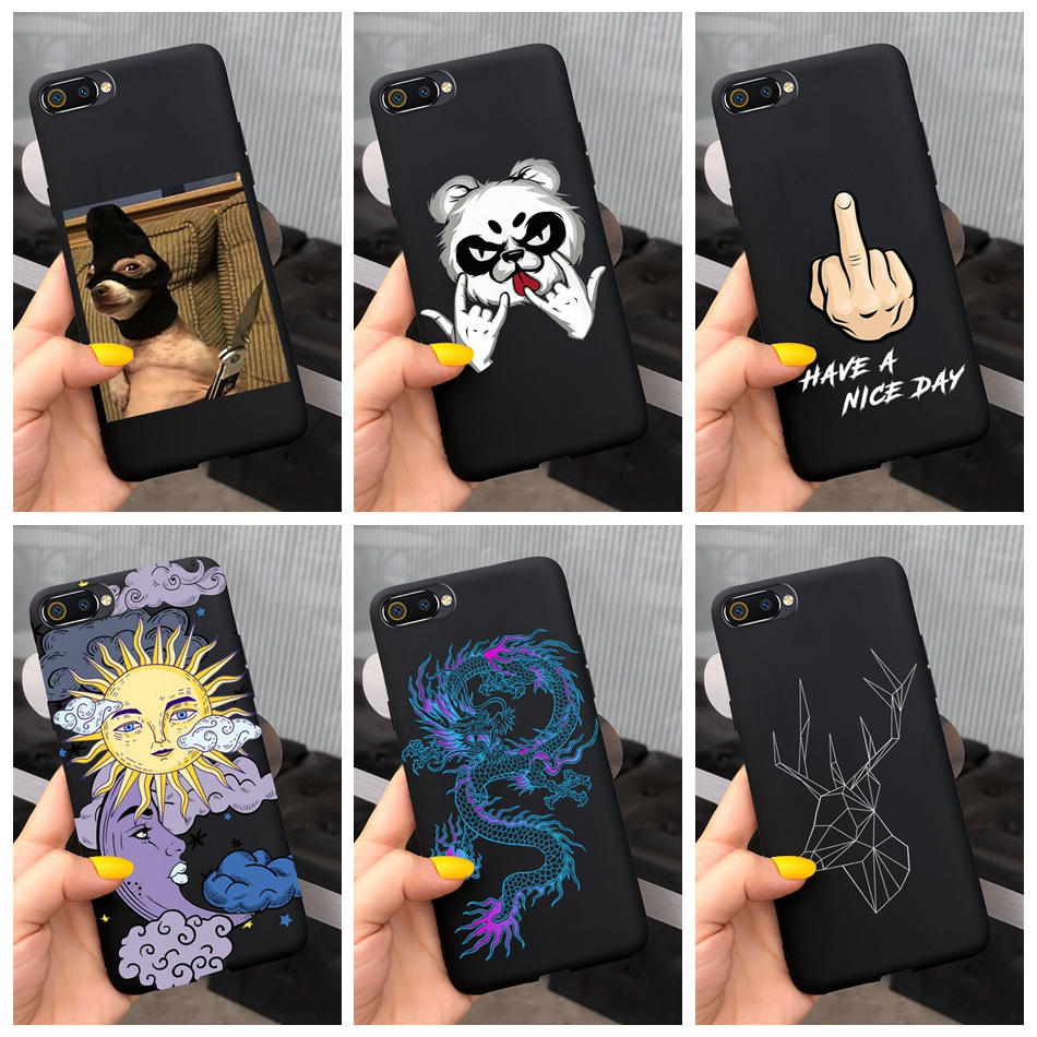 Realme C2 C2s RMX1941 RMX1945 Fashion Cool Panda Dragon Pattern Phone ...