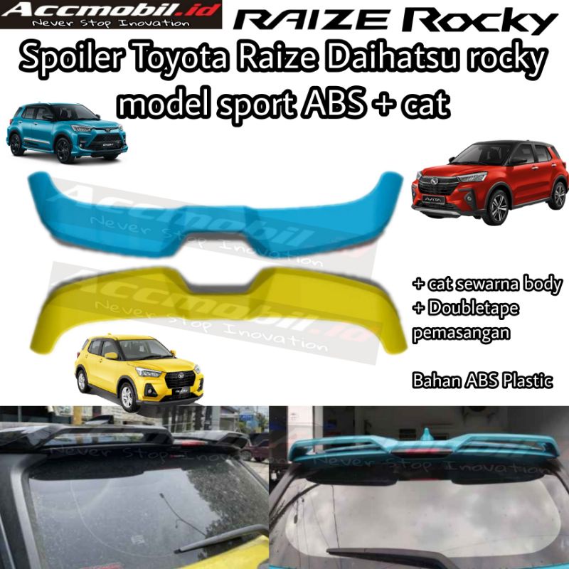 Spoiler raize rocky ativa sport model ABS + paint | Shopee Philippines