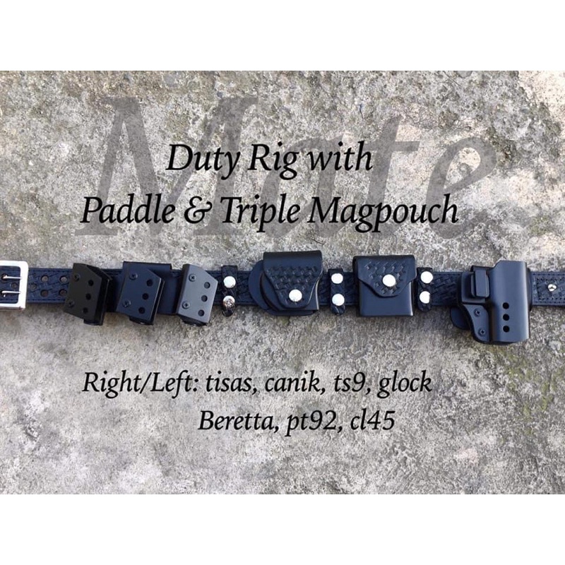 Duty Rig for inspection with triple mags Paddle | Shopee Philippines