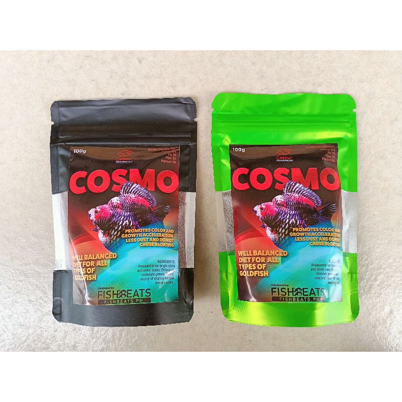 Cosmo Premium Goldfish Pellets Fish Food 100g (Sinking) | Shopee ...