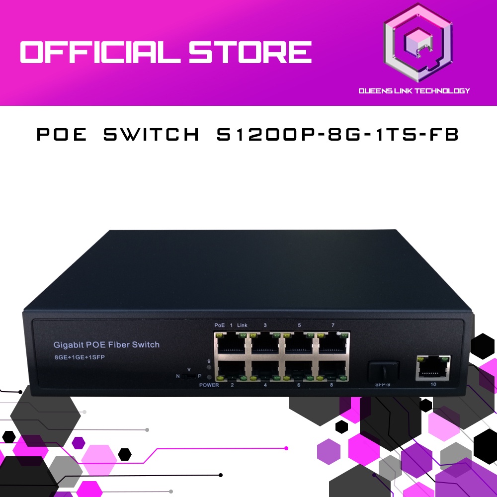 POE SWITCH 8PORTS 24V GIGABIT | Shopee Philippines