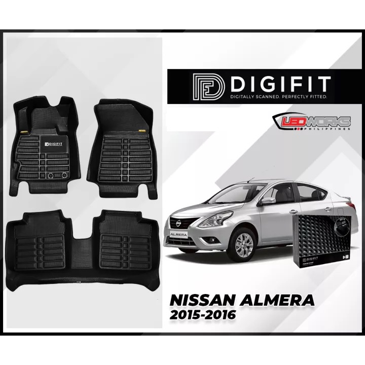 NISSAN ALMERA 2015-2016 Digifit Premium Car Matting /Floorliner ...