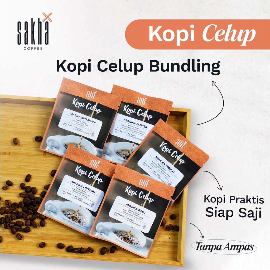 Pure Original Arabica Arabica Coffee Sachet Dip Without Pulp | Shopee ...