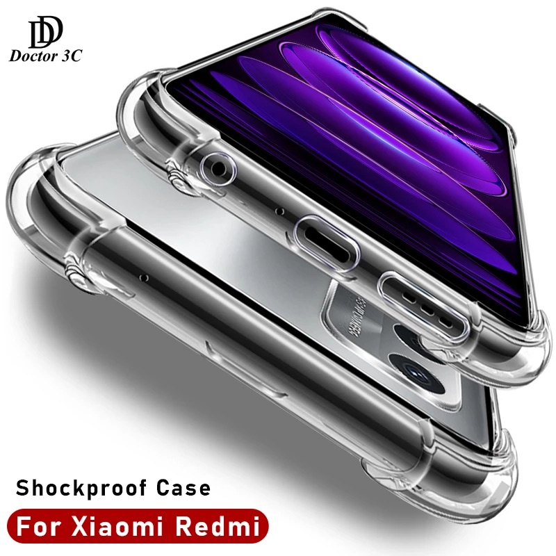 Shockproof transparent soft Phone case Cover for Redmi Note 14 13 12 12s 11 11s 10 10s 9 Pro+ ...