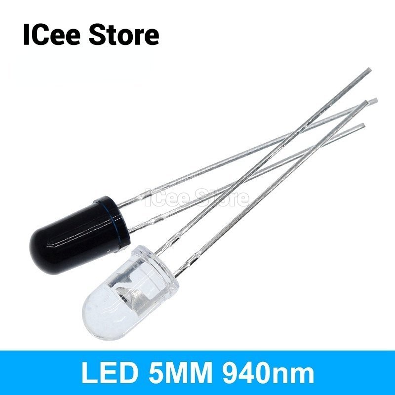 10-50Pcs 3mm 5mm Infrared Emitter Transmitter and IR Receiver Diode 940nm LED | Shopee Philippines