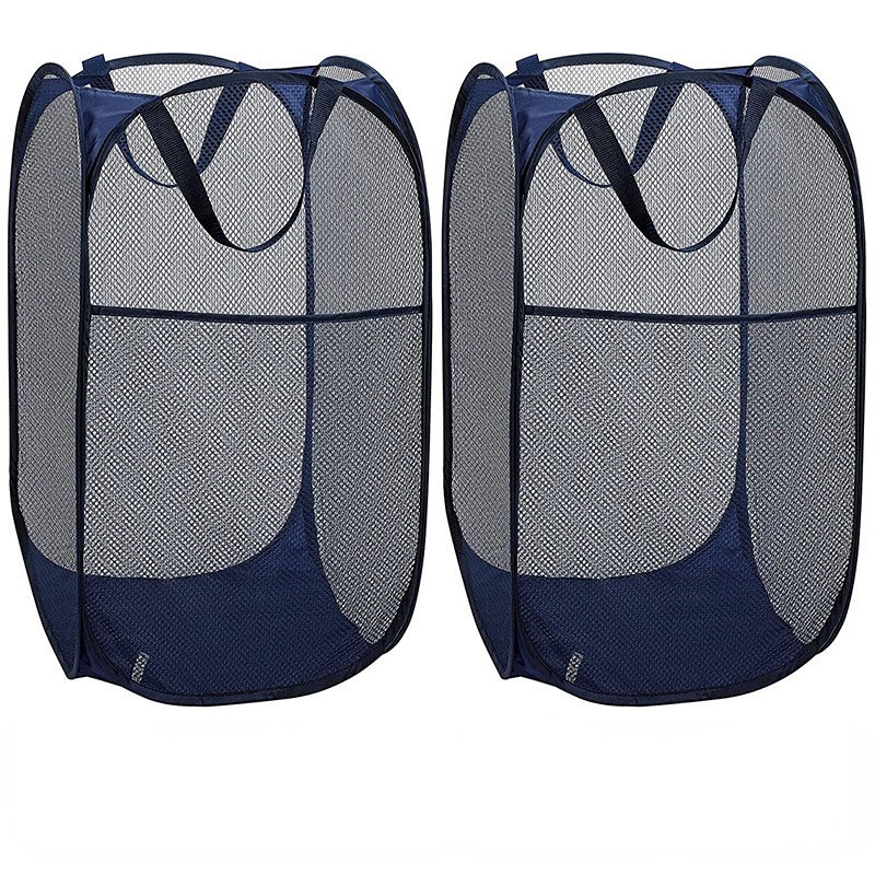 Mesh Popup Laundry Hamper, Collapsible Laundry Basket, Easy to Open and ...