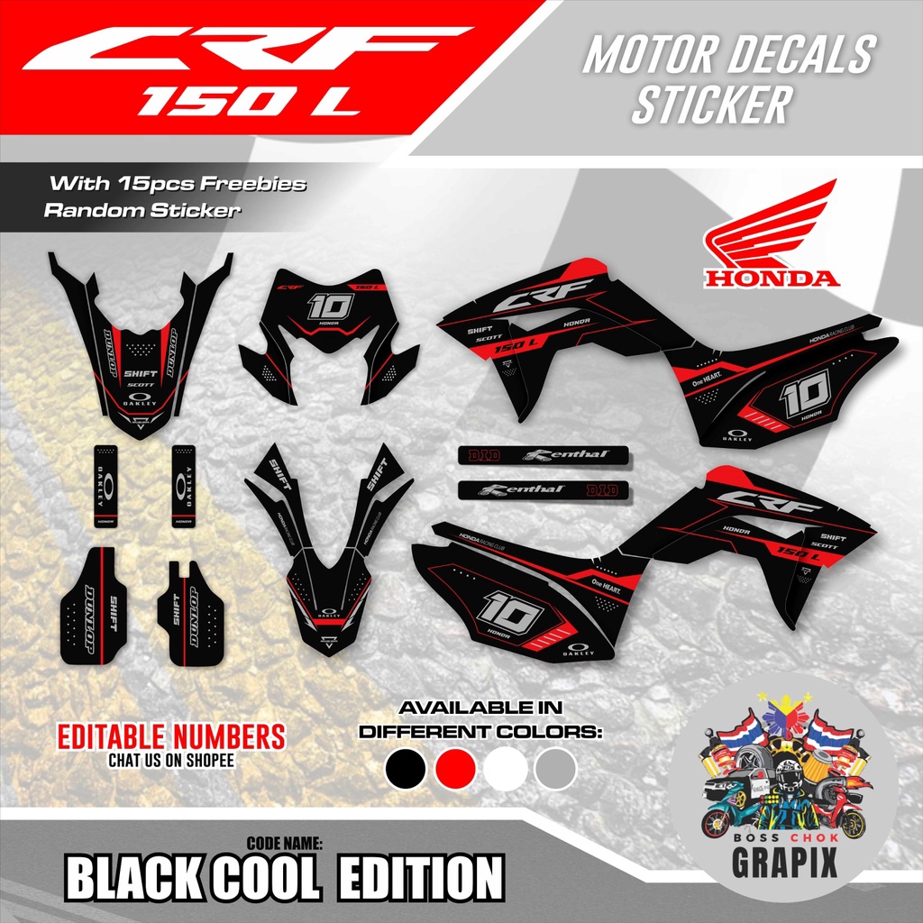 New Design Honda CRF 150L Full Body Decals Sticker Cool Edition - Free ...