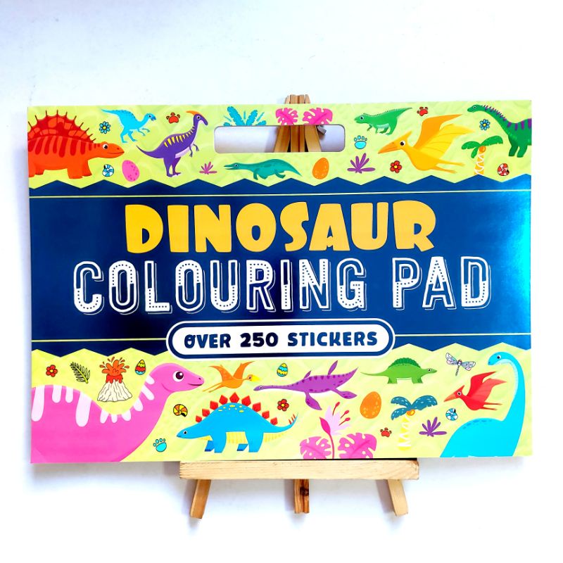 Dinosaurs Giant Coloring and Sticker Pads | Shopee Philippines