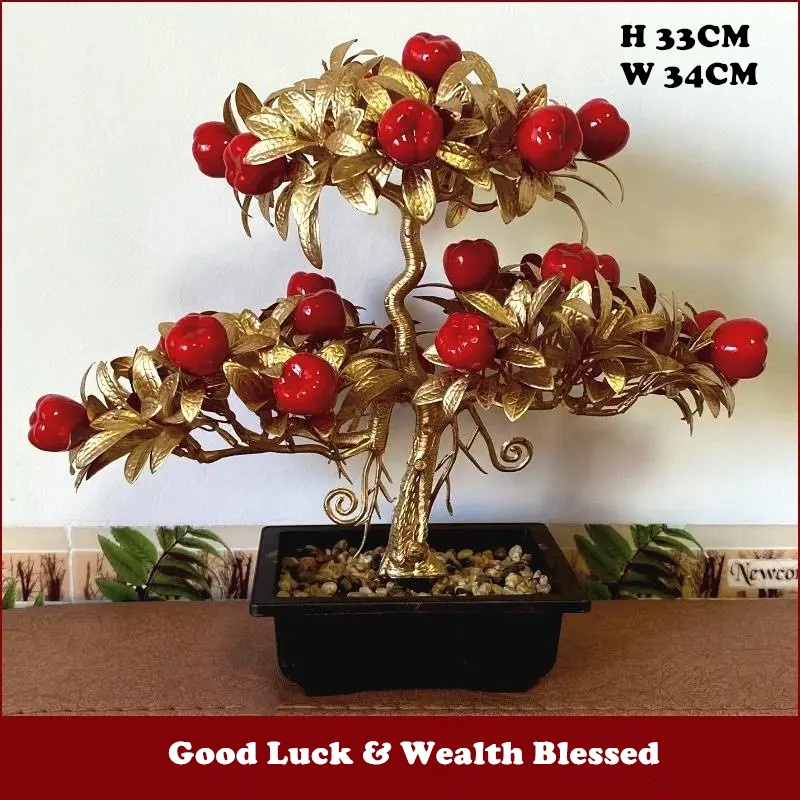 Kiat Kiat Apple Money Tree Display Lucky Charm Fortune Tree Design For ...