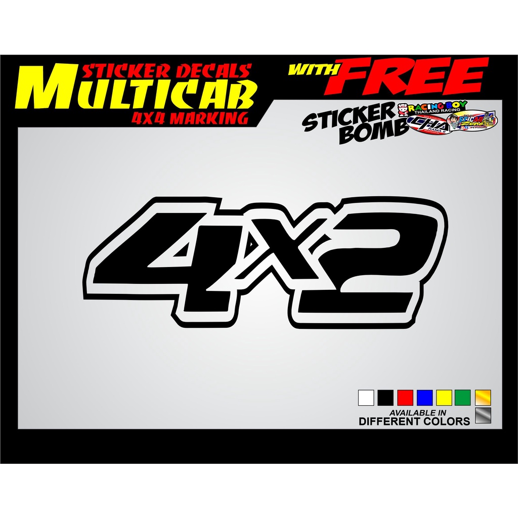 Multicab 4x2 marking Sticker Decals Set cut-out vinyl | Shopee Philippines