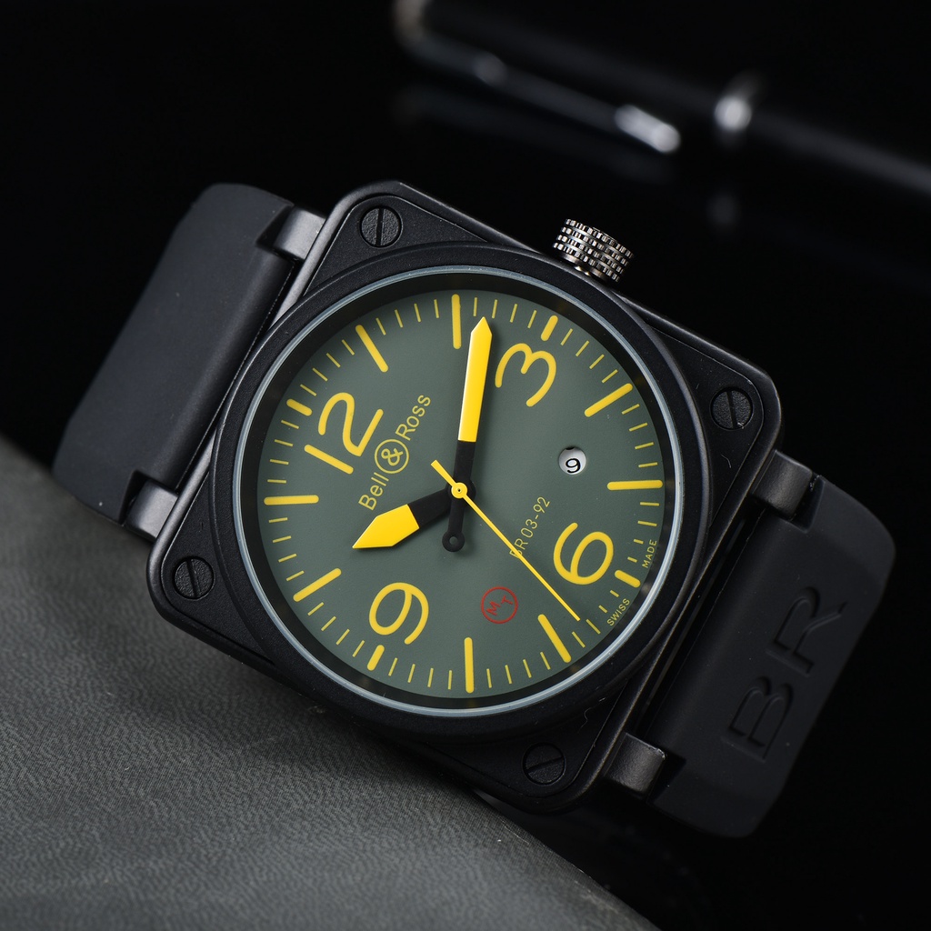 2024 Fashion Sports Three-Hand Calendar Mechanical Movement B & R ...