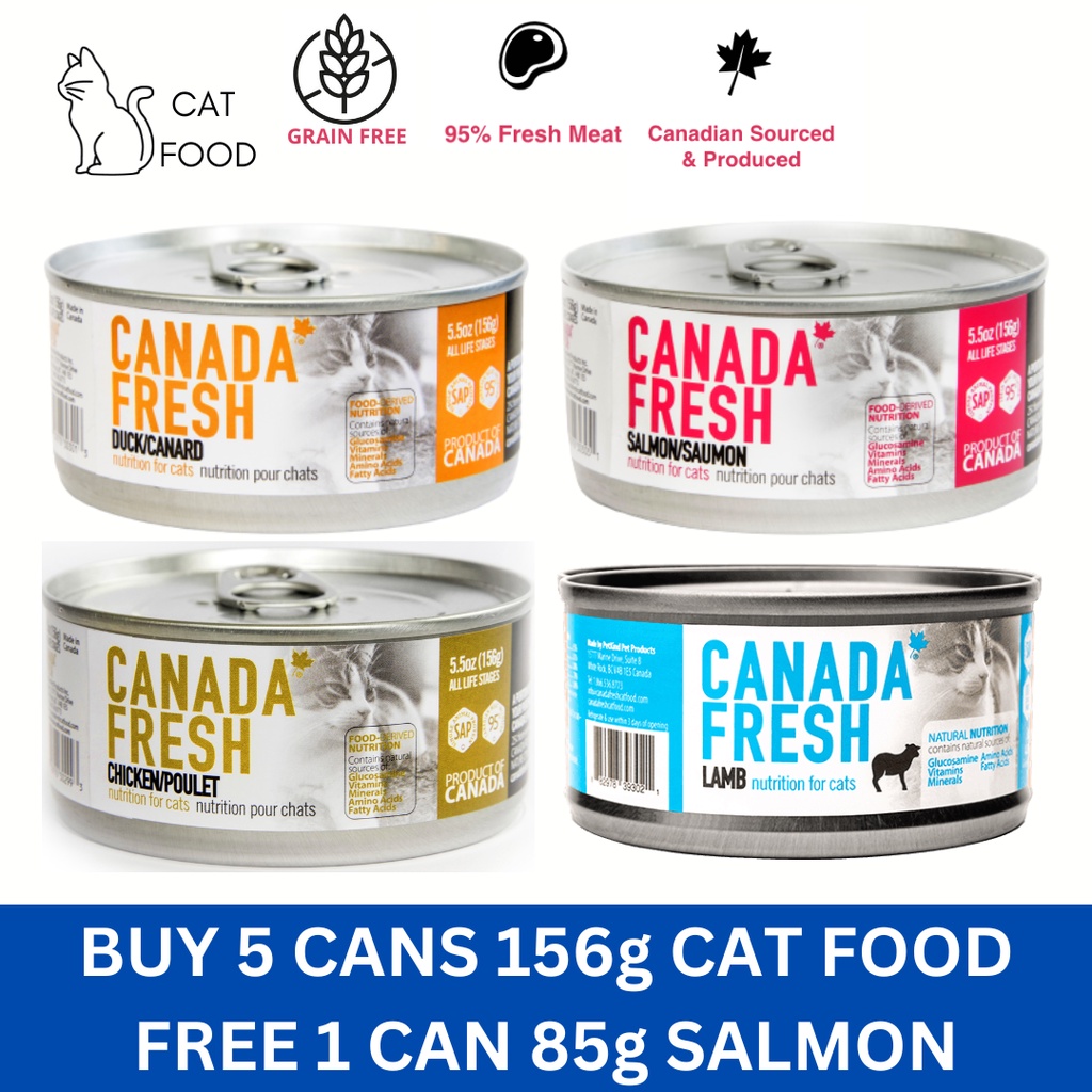 (PRICE PER CAN) BUY 3 TAKE 1 Canada Fresh CAT FOOD 156g | Shopee ...