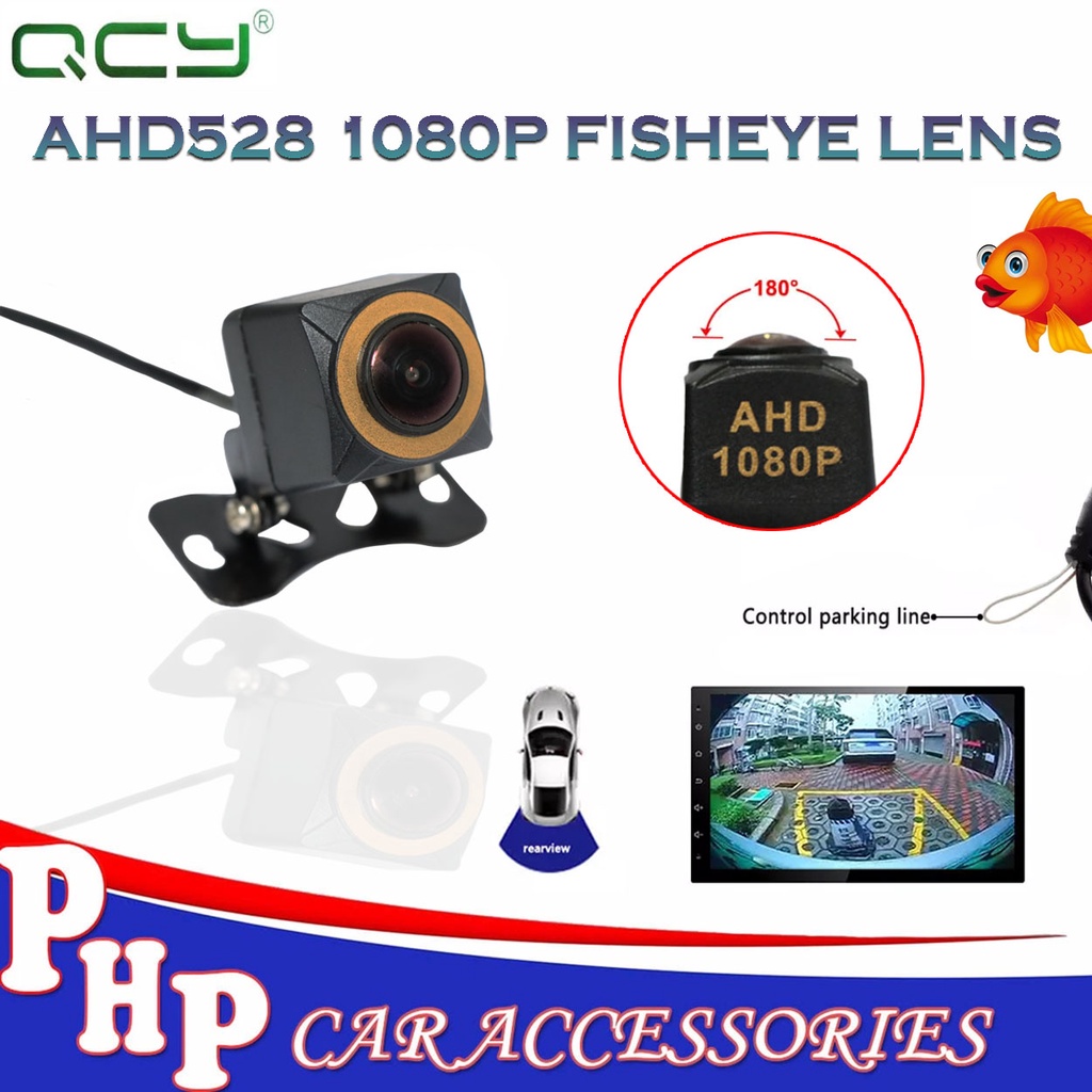 1920x1080P Car Rear View Camera 180° Full HD Night Vision Reverse AHD ...