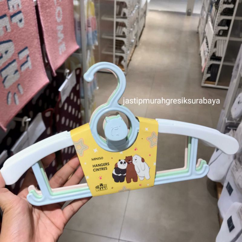 Miniso HANGER MINISO HANGER WE BARE BEARS MINISO | Shopee Philippines