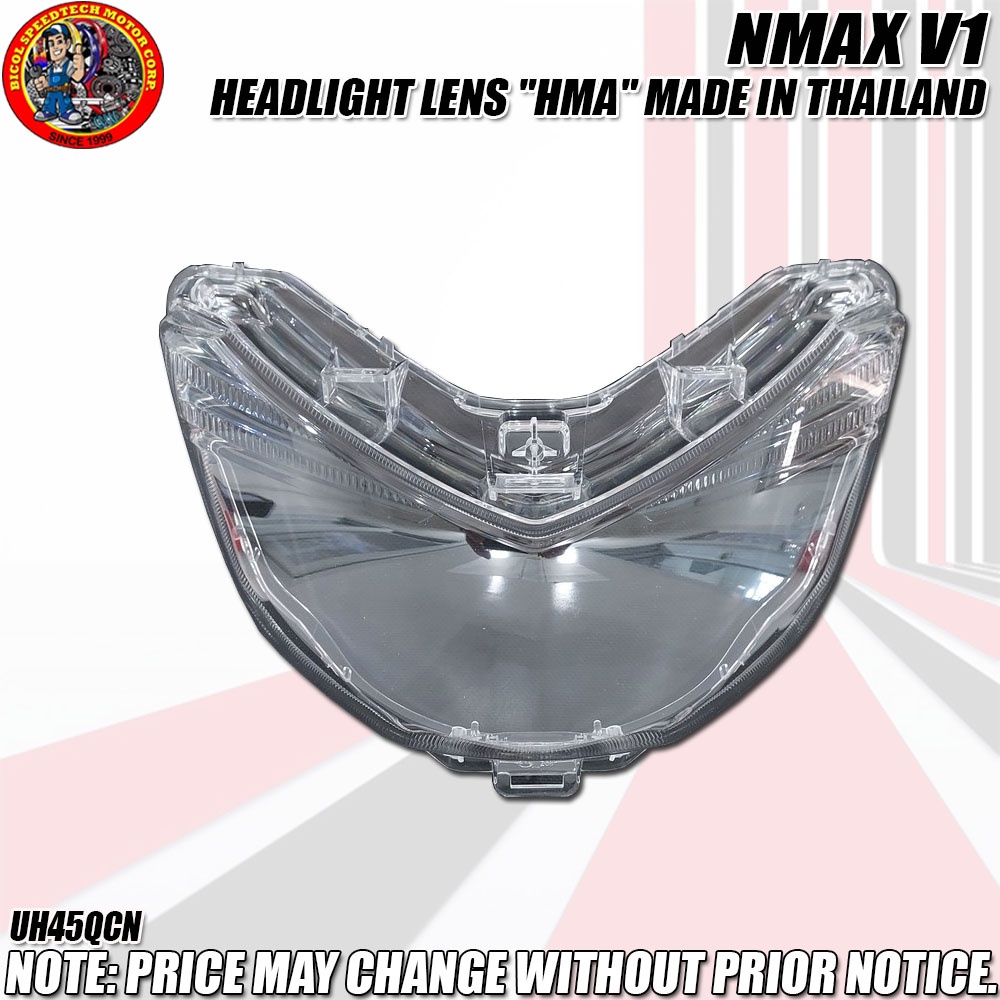 NMAX V1 HEADLIGHT LENS "HMA" MADE IN THAILAND (UH45QCN) | Shopee ...