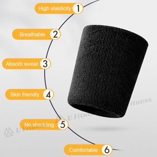 1Pc Men Women Sport Elastic Wrist-band Wrist Protector Towel Cuff Gym ...