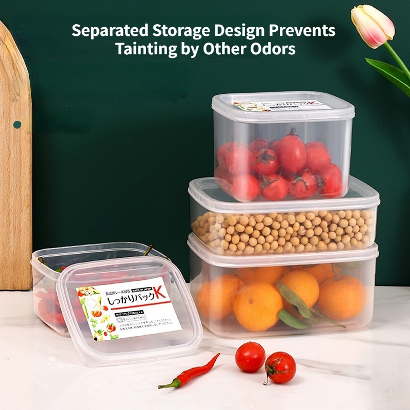 Fresh Food Keeping Box Kitchen Refrigerator Organizer Seafood Fruits ...