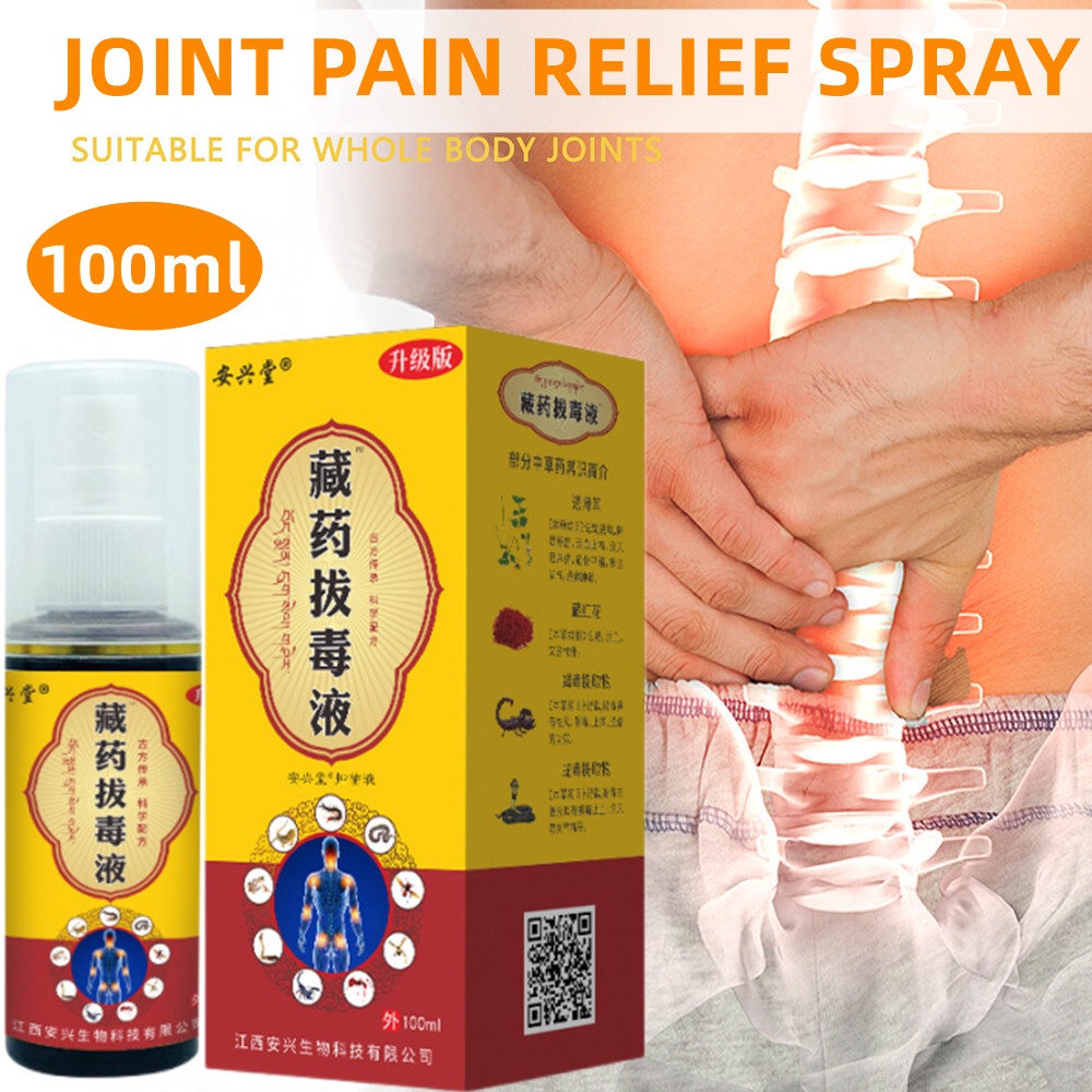 100ml Pain Relief Spray Rheumatoid Bunion Pain Joint Pain Spray Relief ...