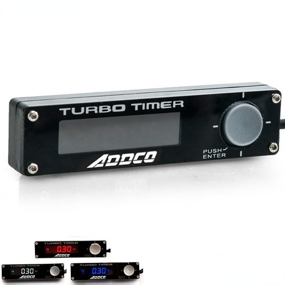 Racing Car Turbo Timer Meter 3 Color In One Digital LED For Universal ...