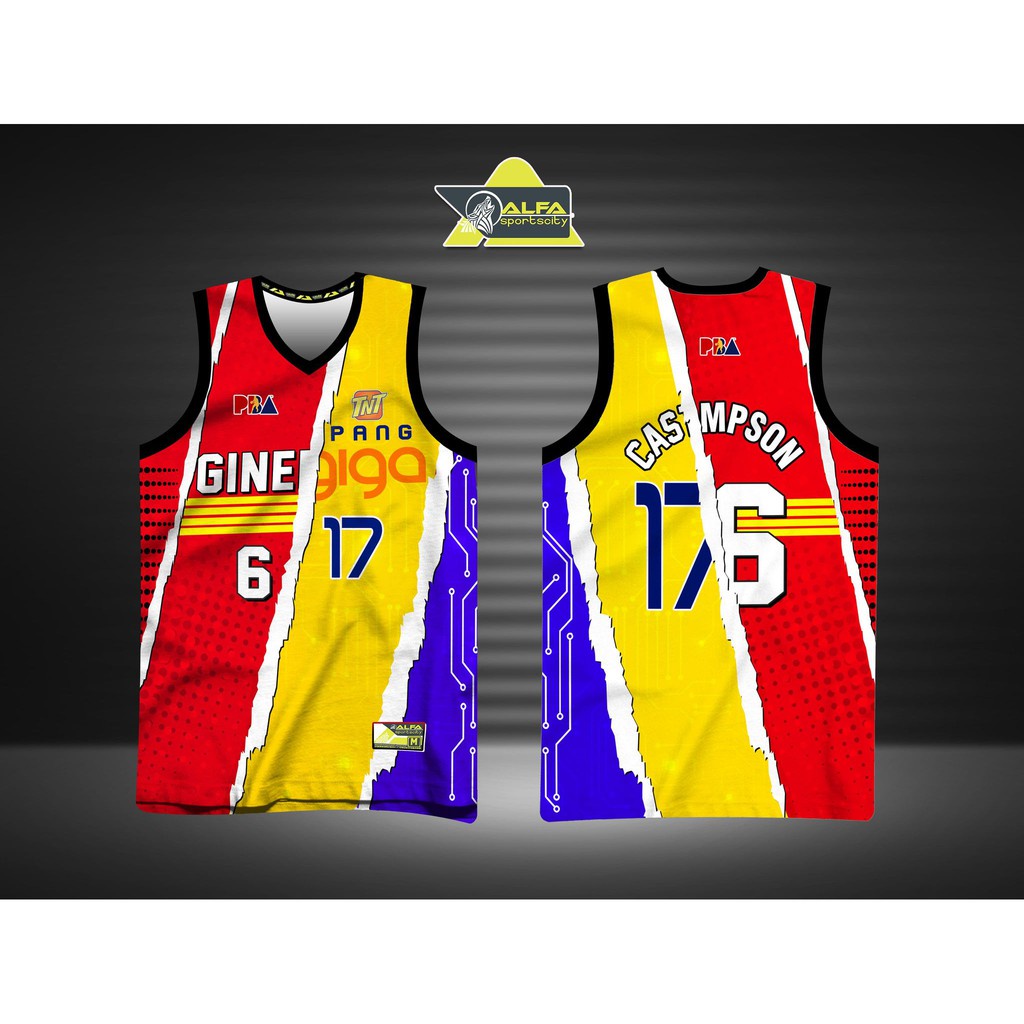 PBA FINALS basketball. jersey FULL SUBLIMATION JERSEY -GINEBRA VS TNT ...