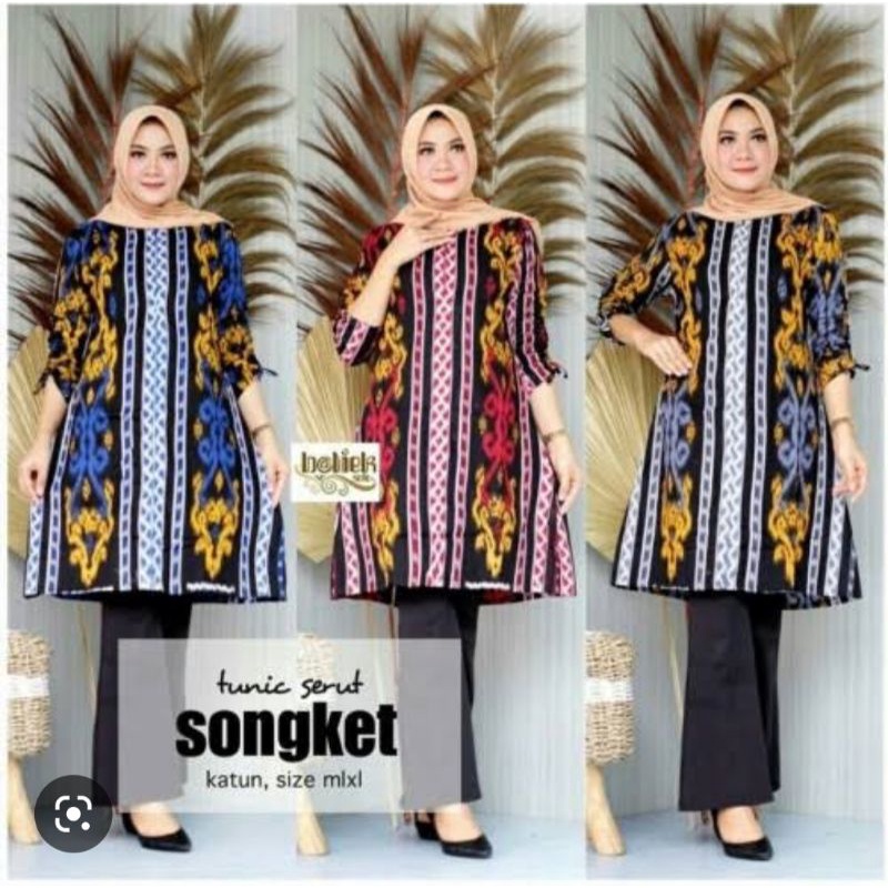 Batik Tunic model Batik Tunic Nice | Shopee Philippines