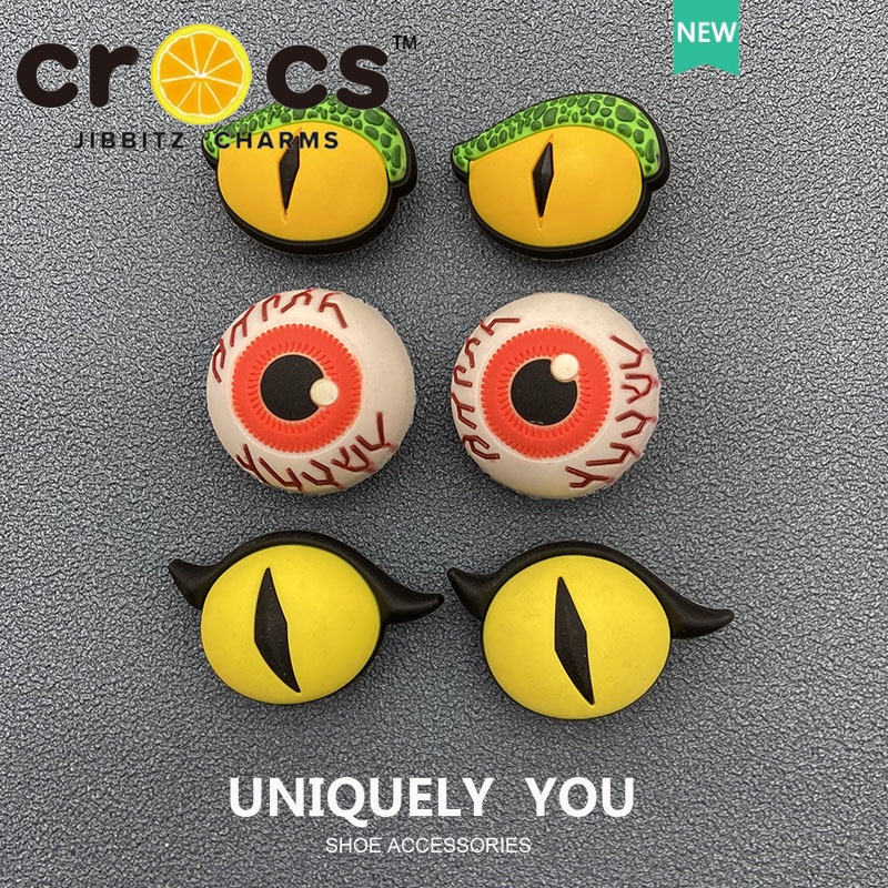 Crocs jibbitz charms 3D Eyeball Series Shoes Flower Hole Accessories ...