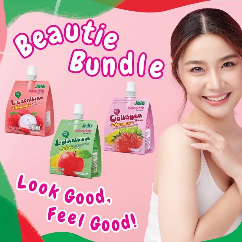 Jele Beautie Bundle (Collagen, L-Carnitine, L-Gultathione) | Shopee ...