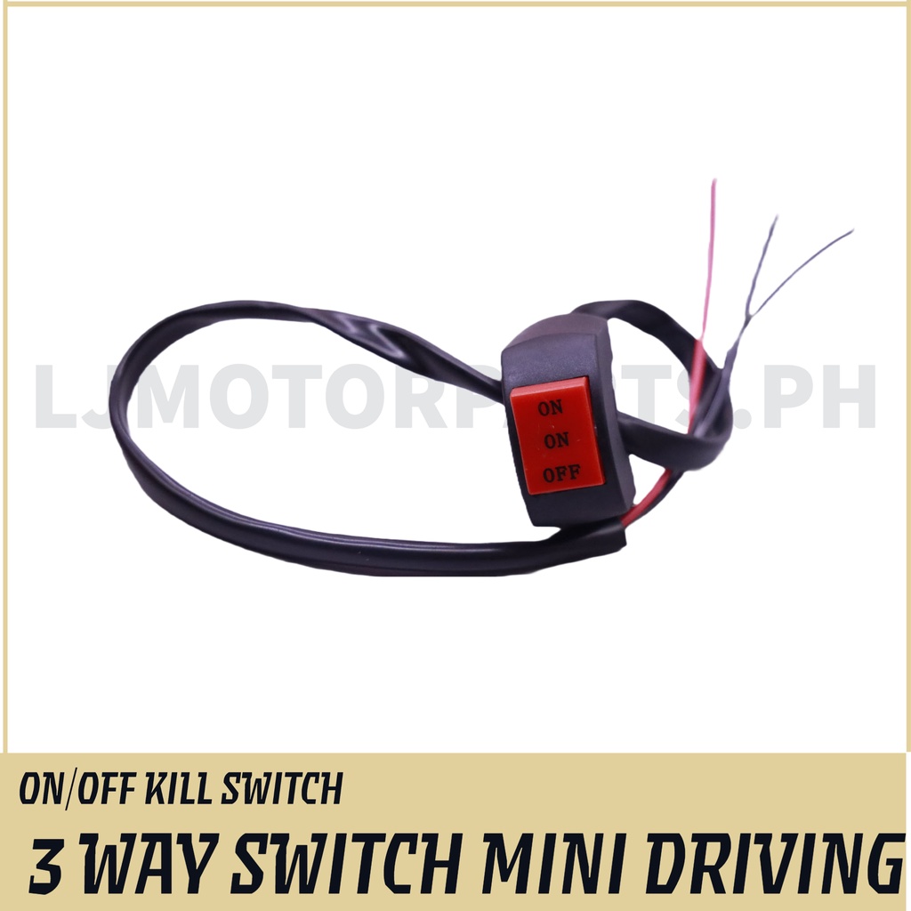 3way Switch Mini Driving Switch On Off Assy Kill Switch For Motorcycle ...