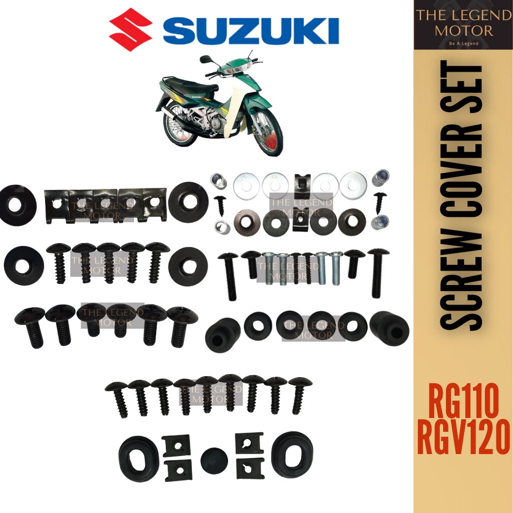 SUZUKI RG SPORT RG110 RG 110 RGV BODY COVER SCREW SKRU SKREW CAVER SET ...