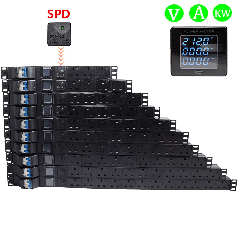 2-12 PDU cabinet multi-function digital display power panel 16/32A air ...