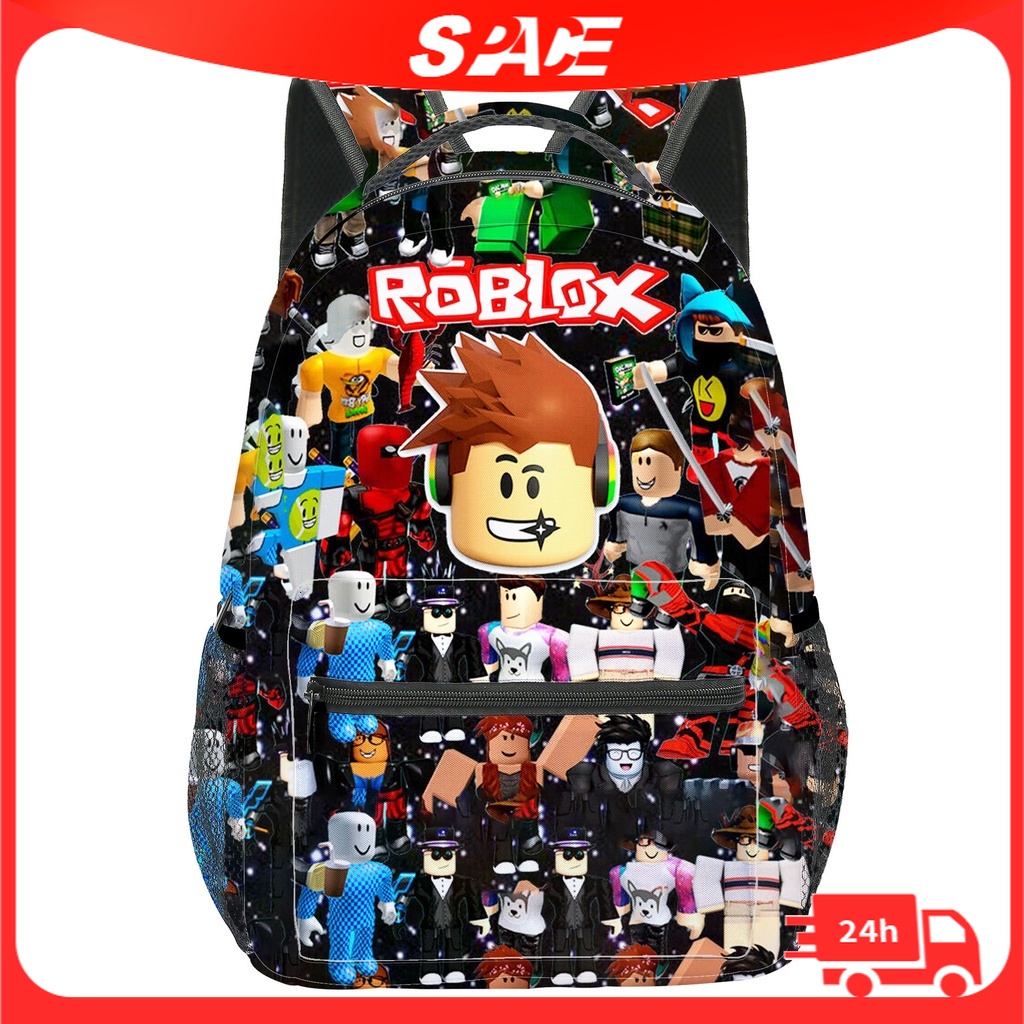 Roblox School Bag For Kids Boys And Girls Cartoon Anime Backpack Large ...