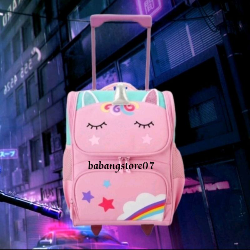 Unicorn Girls Push Bag/Elementary School Trolley Bag | Shopee Philippines