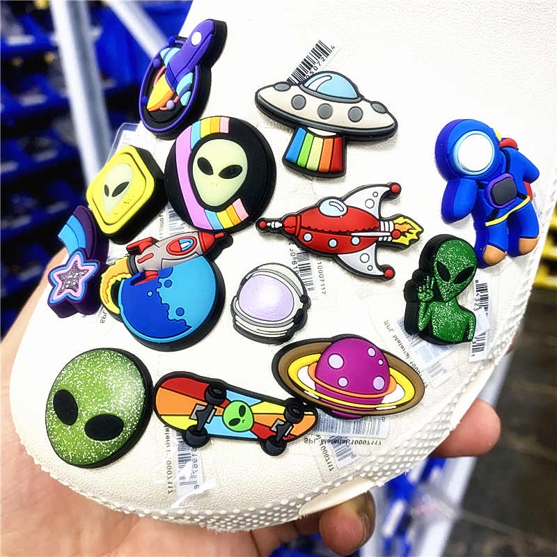 Jibbitz Crocs Shoe Buckle Accessories Mysterious Alien Series PVC Badge ...