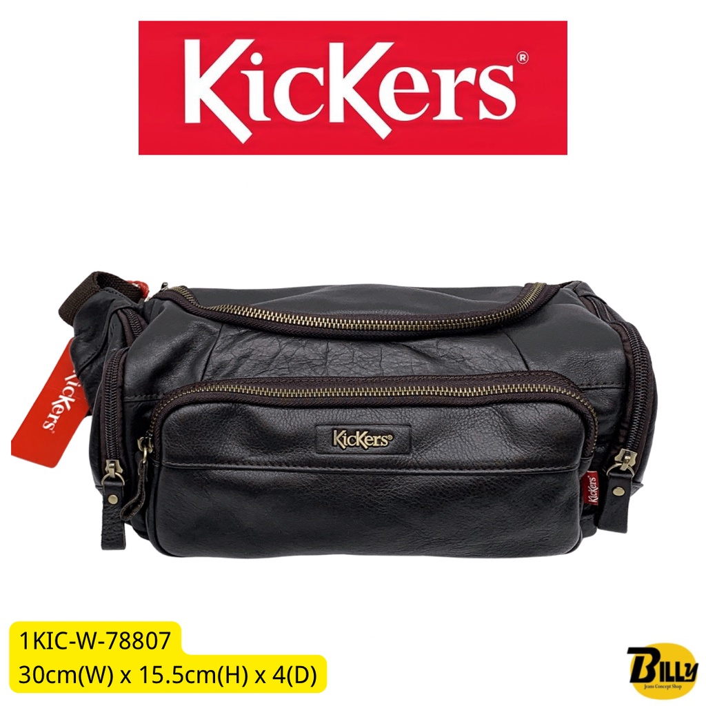 KICKERS Brand Men’s Leather Waist Pouch ( 1KIC-W-78807 ) | Shopee ...