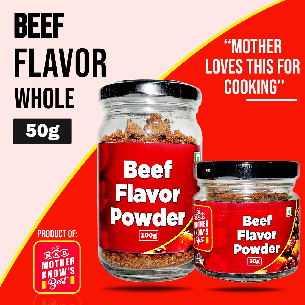 Mother Knows Best Beef Flavor Powder 50g (Mother Loves this for Cooking ...
