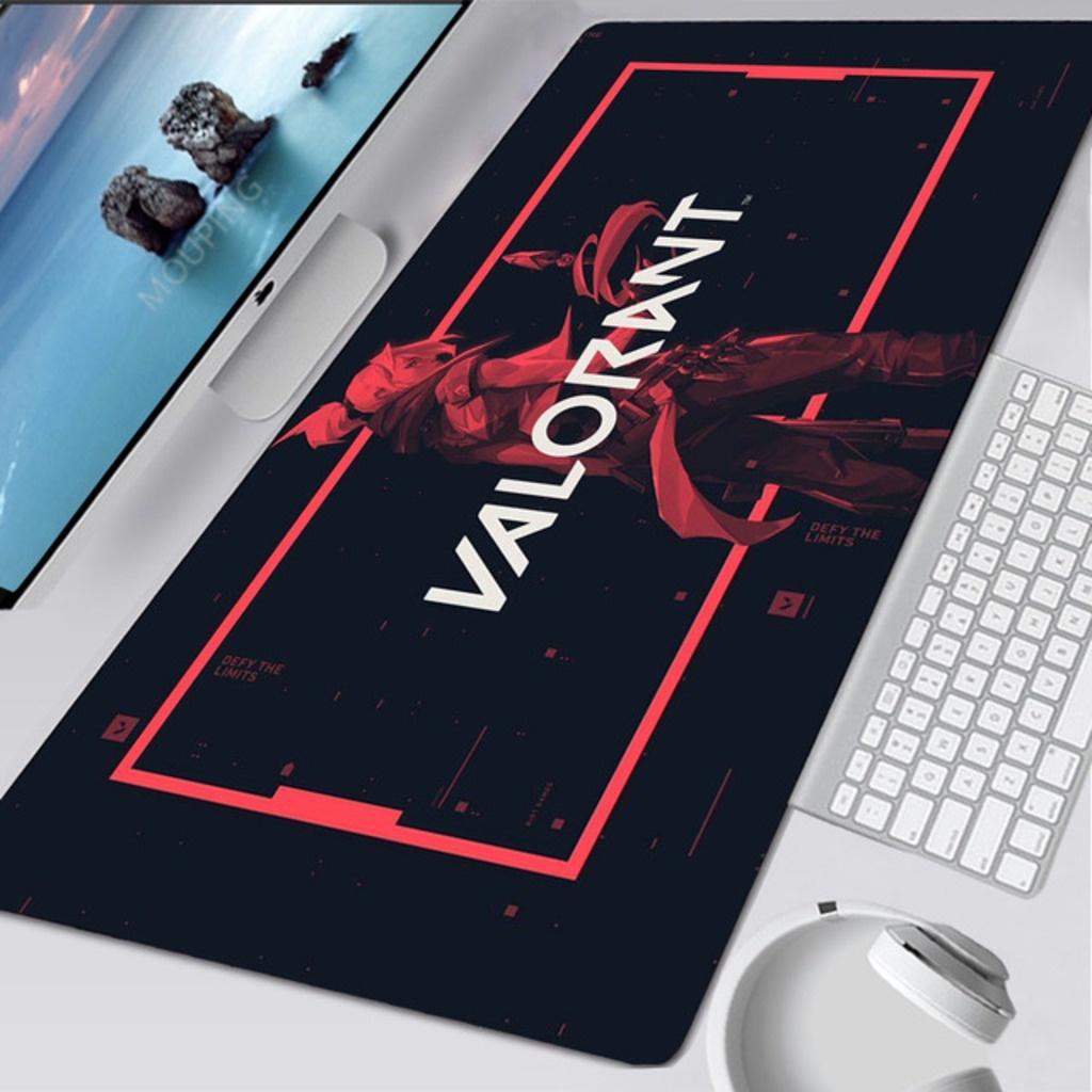 Valorant Large Mouse Pad 400x900 Grande Rubber Keyboard Gaming Mousepad ...