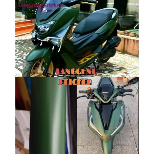 HIJAU Army Green Stickers Army Green Stickers Dark Green Stickers Armi ...