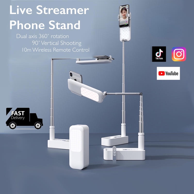 Tiktok Live Streamer Foldable Stand Holder for Mobile Phone for Video ...