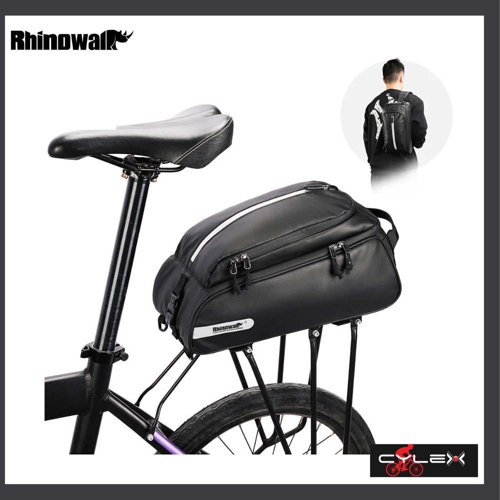 Rhinowalk Waterproof Multifunction Bicycle Bag Rear Carrier Bag Bike ...