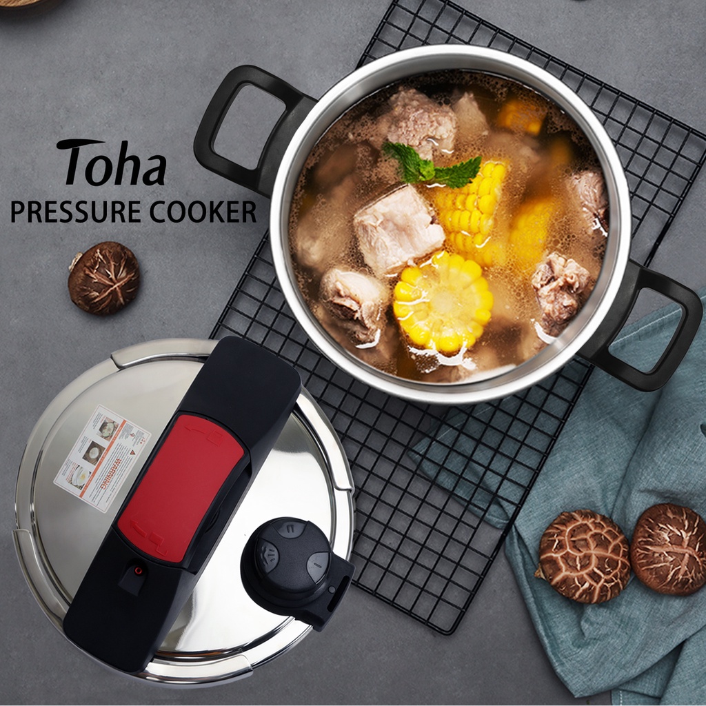 Toha Pressure Cooker 6L Rice Cooker Multi Cooker for gas stove and ...
